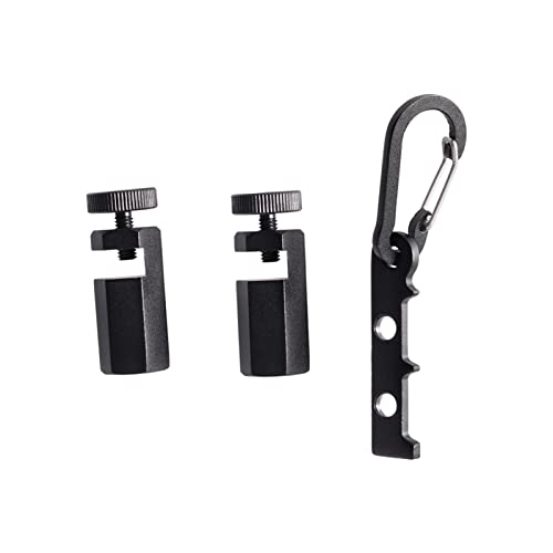 WHYATT Tall Stair Gauges for Framing with Holder Carabiner Stair guages Knobs Tool for Circular Saw Metal Stair Stringer Layout Tool for Carpentry s Stair Rafter Gauge Clamps