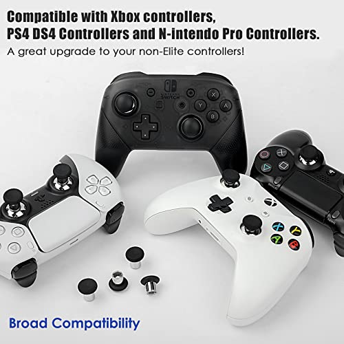 TOMSIN 8 in 1 Magnetic Replacement Thumbsticks Metal Joysticks & T8 Cross Screwdrivers Repair Kit fo Xbox One Wireless Controller