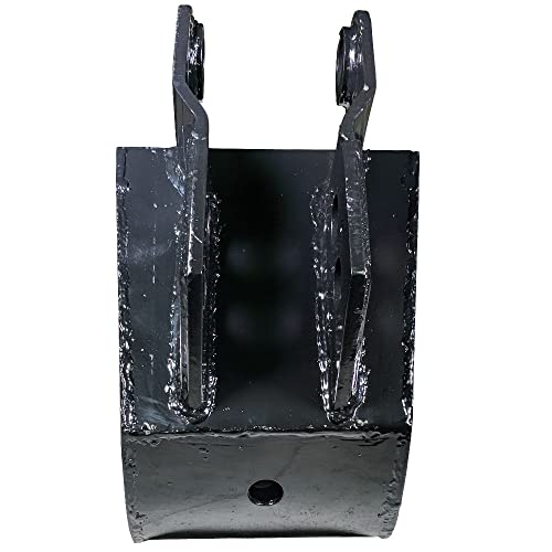 Titan Attachments 12" Fronthoe Bucket Fits Mini Skid Steer Fronthoe Backhoe Excavator, Bolt-on Forged Carbon Steel Teeth, Drainage Holes
