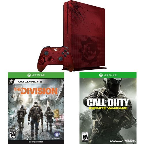 Xbox One S 2TB Console - Gears of War 4 Limited Edition Bundle + Call of Duty + The Division