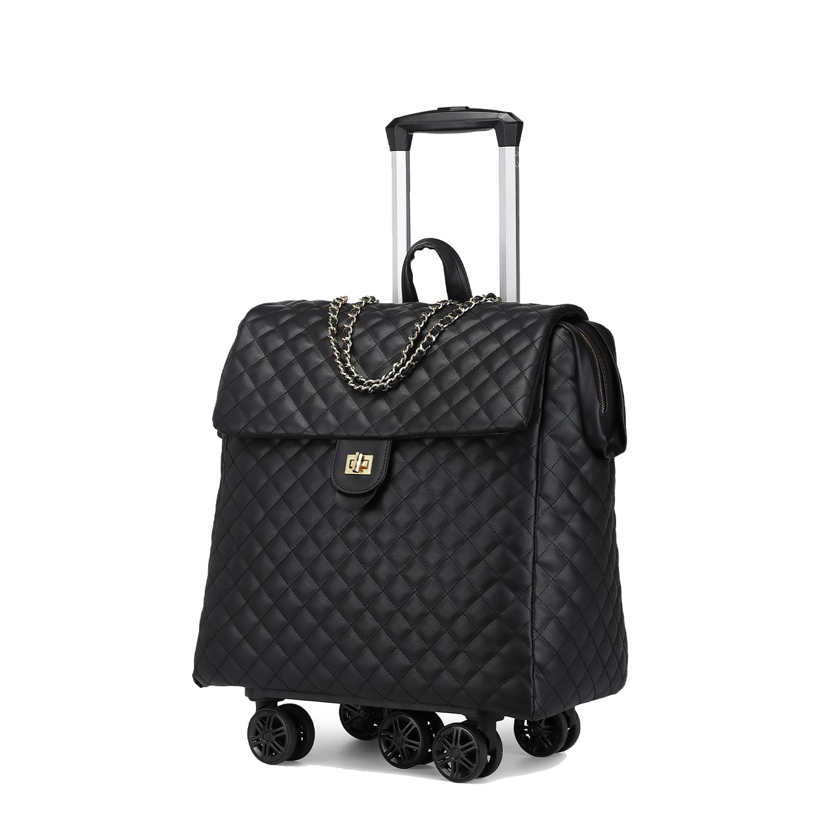 VH&GRED Elegant & Convenient Suitcases with Wheels Carry on Luggage for Travel 18-Inch Leather Suitcase with Universal Wheels…