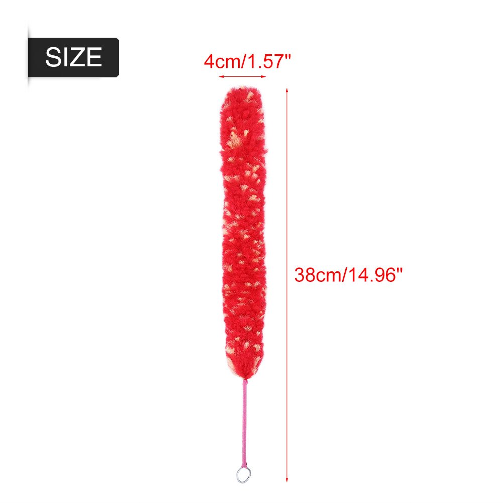 VBESTLIFE Practical Flute Cleaning Brush, Red Nylon Practical Flute Cleaning Swab Brush Cleaner Music Instrument Parts