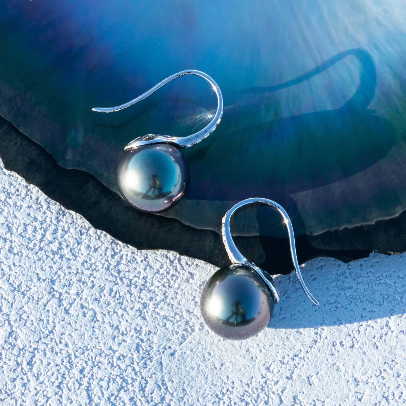 Tahitian Black Pearl Earrings