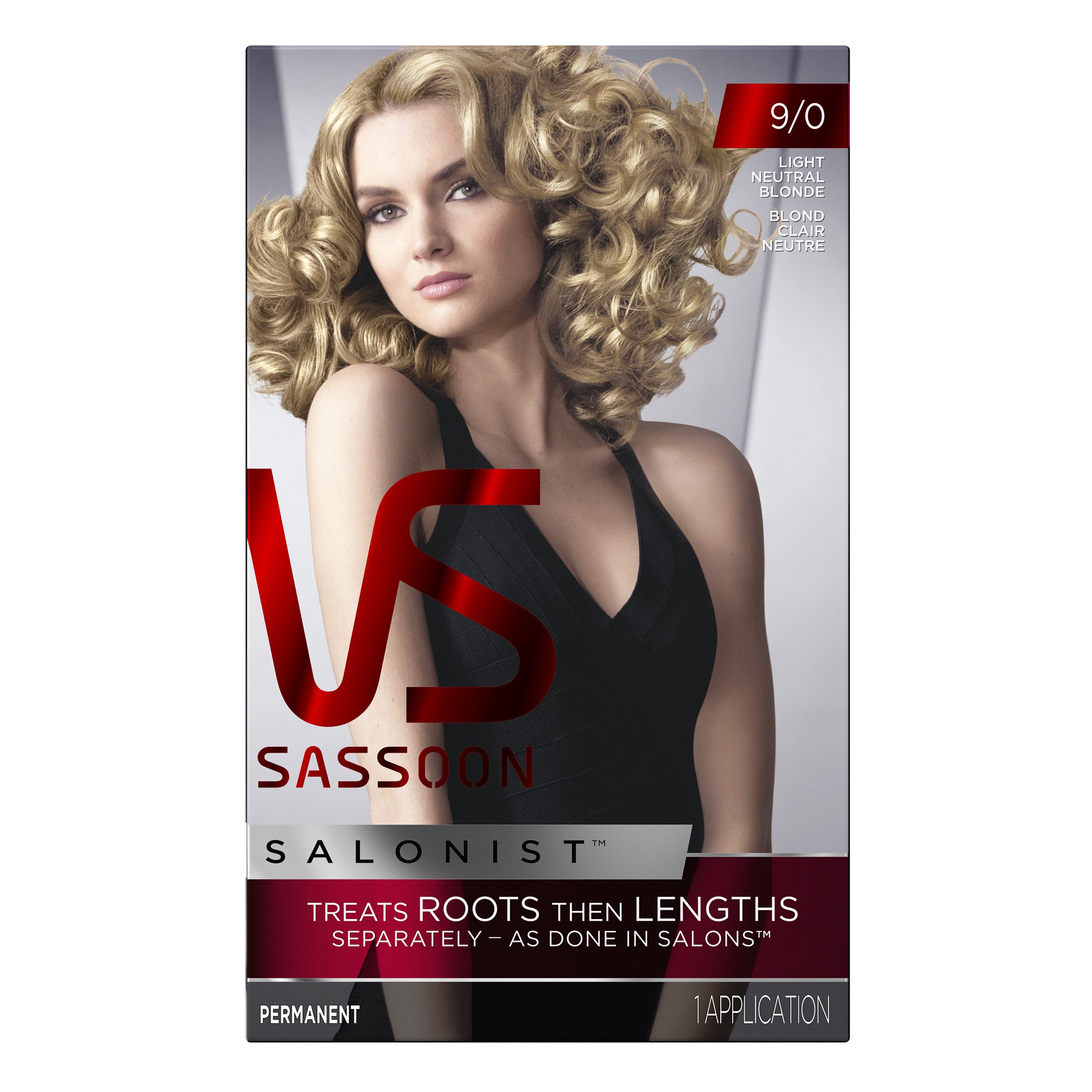 Vidal Sassoon Salonist Hair Colour Permanent Color Kit, 8/3 Medium Gold Blonde