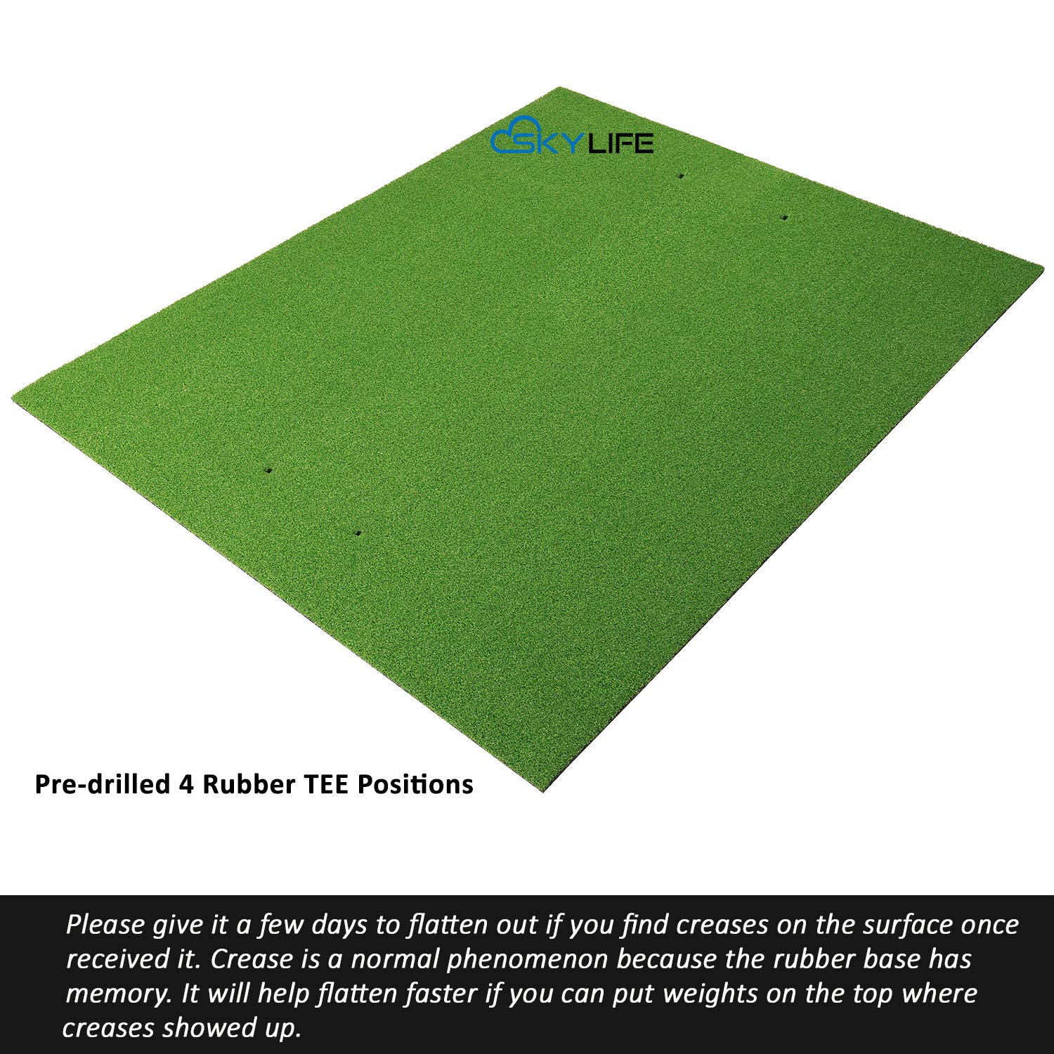 SkyLife Golf Practice Mat Driving Chipping Putting Hitting Turf Training Equipment for Backyard Home Garage Outdoor Use (3' x 5')