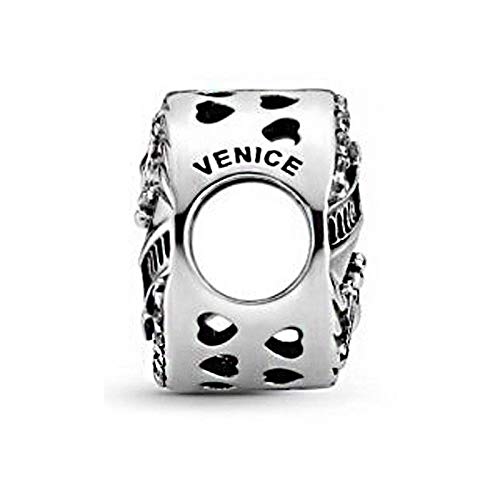 Summer New 100% Real 92 5 Venice Rialto Bridge Openwork Charms Beads fit Original 3mm Bracelets Women DIY Jewelry