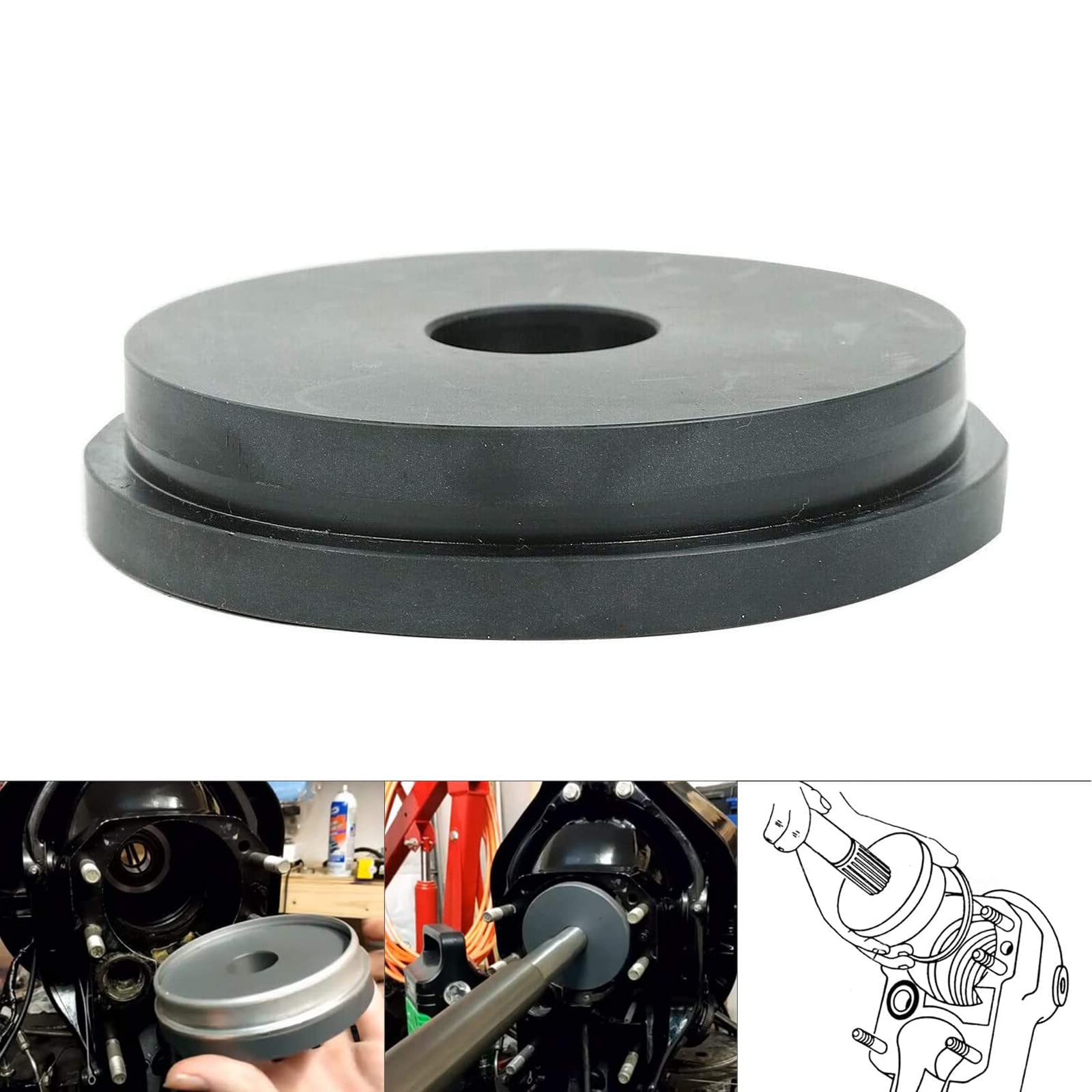 VOWAGH Bellow Retainer Ring Install Driver Tool Compatible with Mercruiser Alpha One Gen Two Bravo Replace Mercruiser 91-818162 Sierra 18-9870