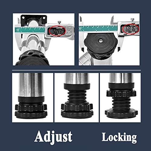 Washing Machine Refrigerator Stand Base High Rack Adjustable Washer Dryer Stand Pedestal Length/Width 45-65cm Wine Cooler Holder Bracket Cookers Rack Anti-vibration Mat ( Color : 8legs , Size : 11.4-1