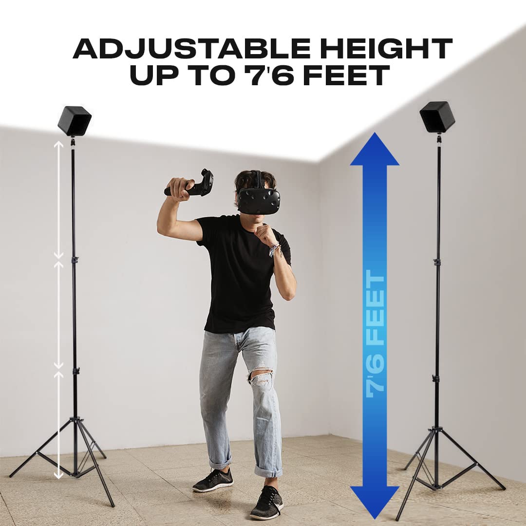 Skywin VR Tripod Stand Compatible with SteamVR Base Station 2.0 -for Sensor Stand, Base Station, and Oculus Rift Constellation (2 Stands)