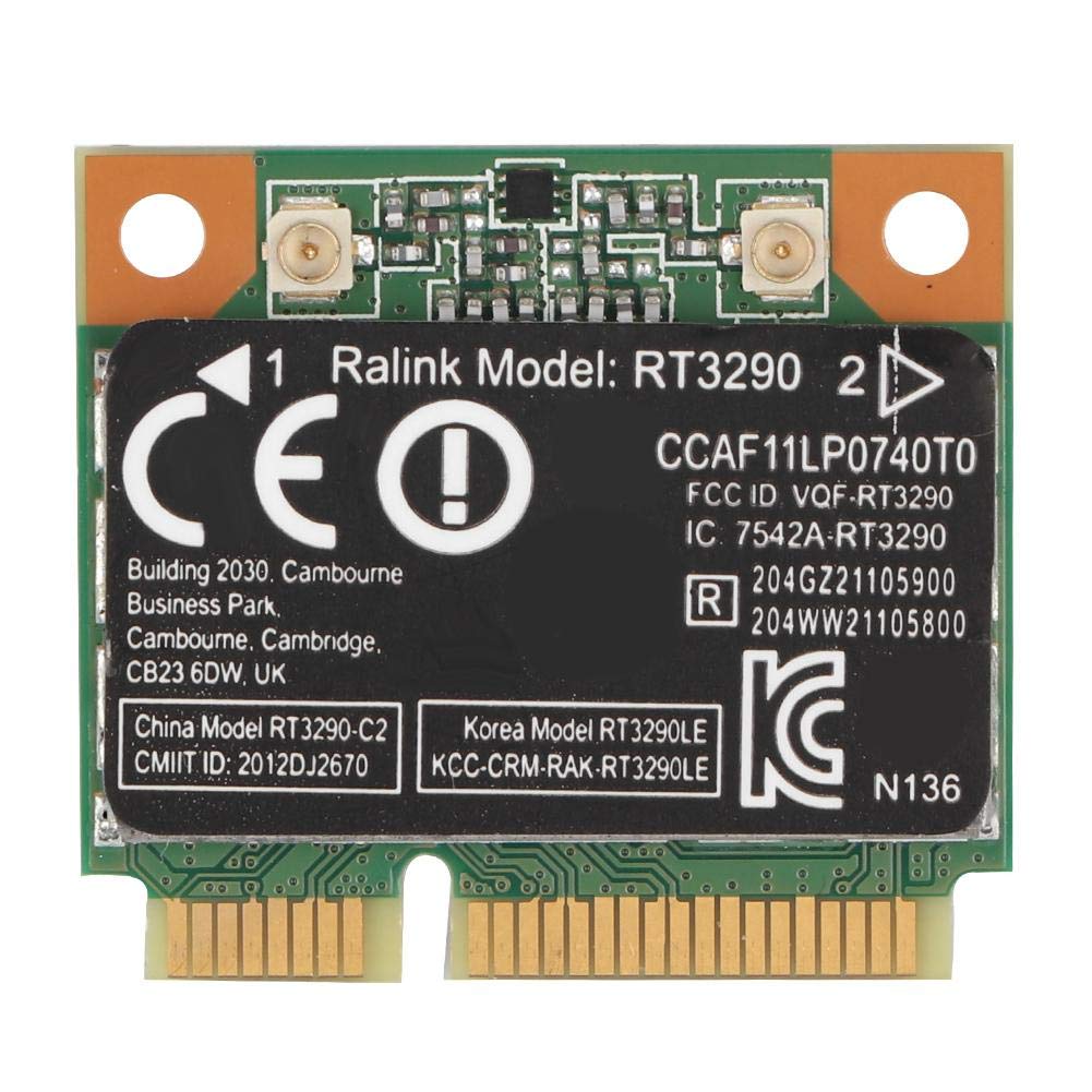 Wireless Network Card, RT3290 Mini PCI E Port WiFi Wireless Network Card, 150Mbps High Speed PCI E Bluetooth Network Card