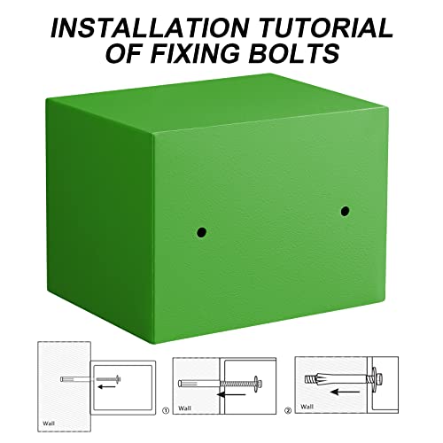TENAMIC Safe Box 0.23 Cubic Feet Electronic Digital Security Box, Keypad Lock Box Cabinet Safes, Mini Safe Suitable for Office Hotel Home Safe, Green