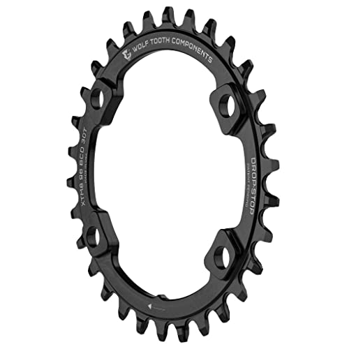 Wolf Tooth 64 mm BCD Round Mountain Bike Chainrings (26 Tooth Universal, Drop-Stop A, MTB)