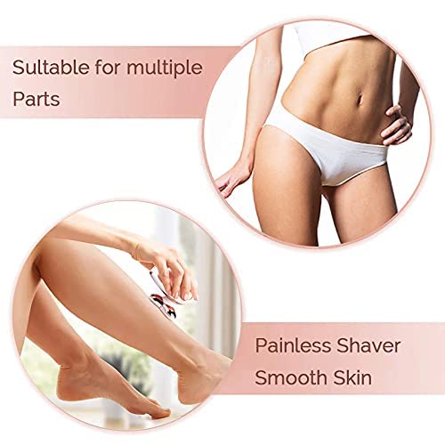 tuokiy Legs Hair Remover Replacement Head Compatible with Finishing Touch Flawless Electric legs Shaver For Women,Rose Gold 2-pc Pack