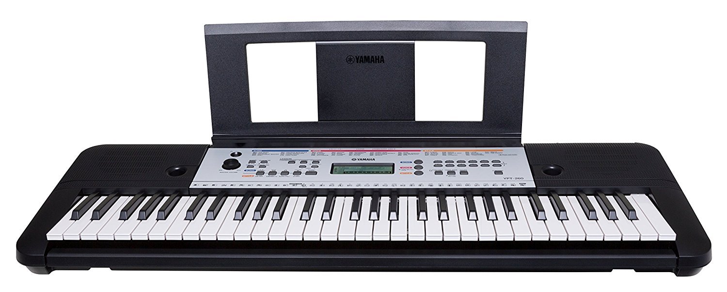 YAMAHA YPT260 61-Key Portable Keyboard with Power Adapter (Amazon-Exclusive)