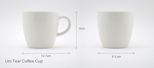 Uni Tea/Coffee Cup with handle 11 ounces (set of 4) - Mandarin