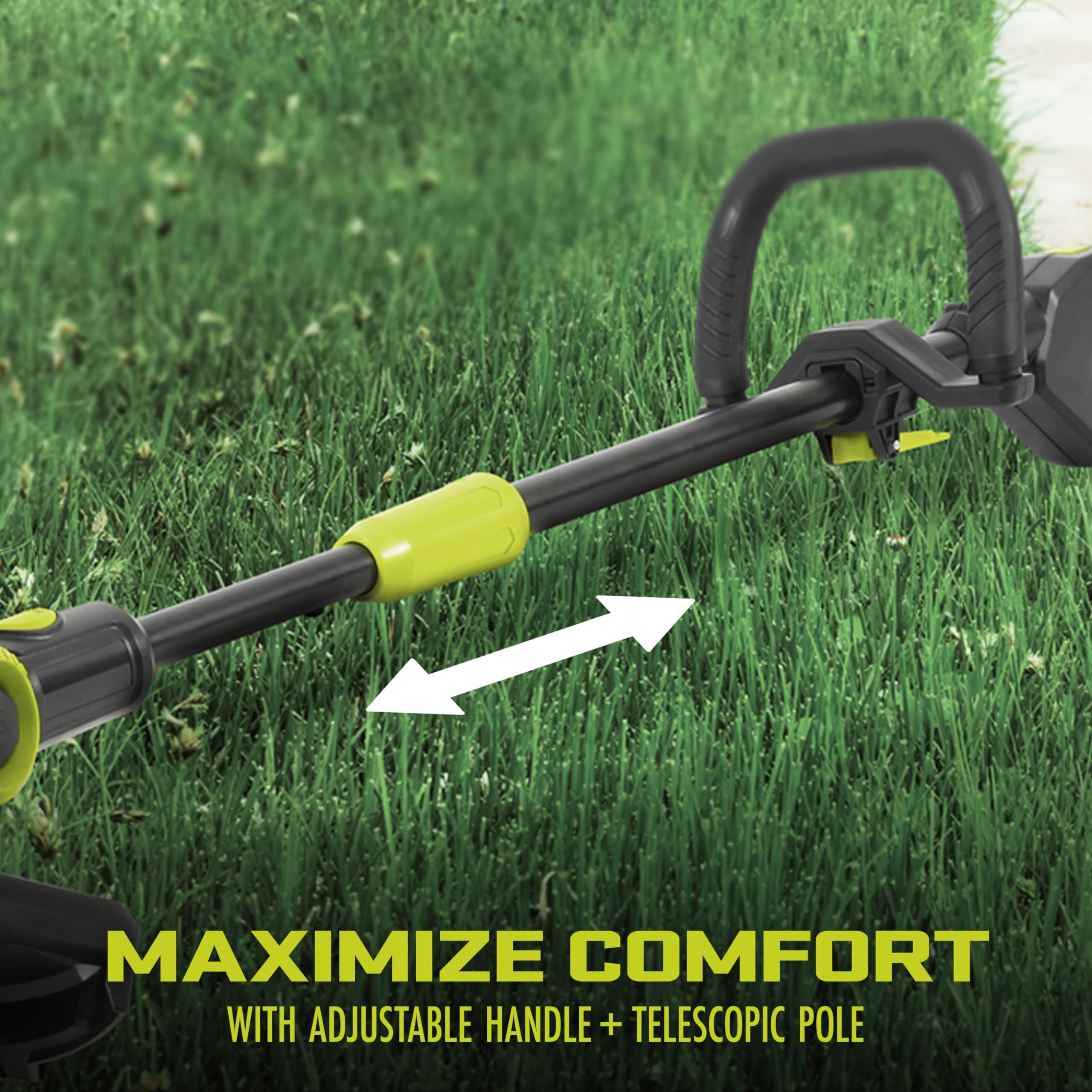 Sun Joe 24V-ST14 24-Volt IONMAX Cordless Dual Line String Trimmer Kit, W/ 4.0-Ah Battery and Charger, 12-Inch