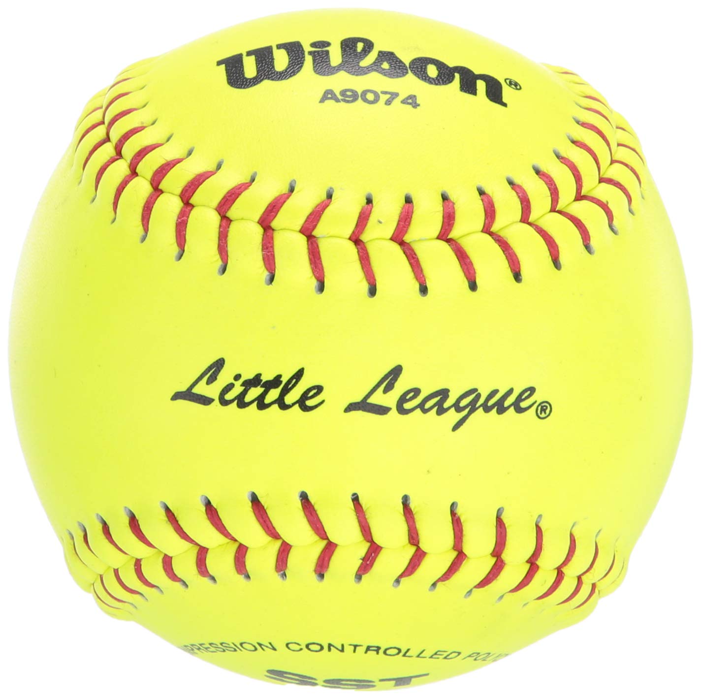 WILSON Sporting Goods A9074 Little League Softball (12-Pack), 12-Inch, Optic Yellow (WTA9074BSST)