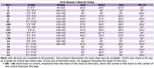 XCEL Women's Longsleeve Wetsuit Jacket w/Cinch Cord 12 Black