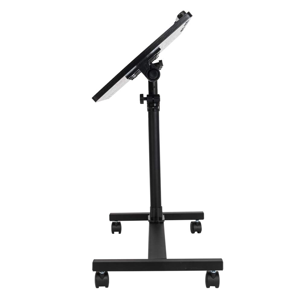 Ynredee Rolling Laptop Table Lap Desk,Bedside Desk,Multifunctional Lifting Computer Desk with Wheels Adjustable Laptop Stand Sofa Side Table (Five-Wheel)
