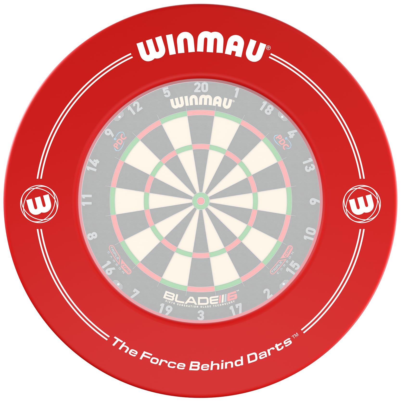 Winmau Printed Red Dartboard Surround