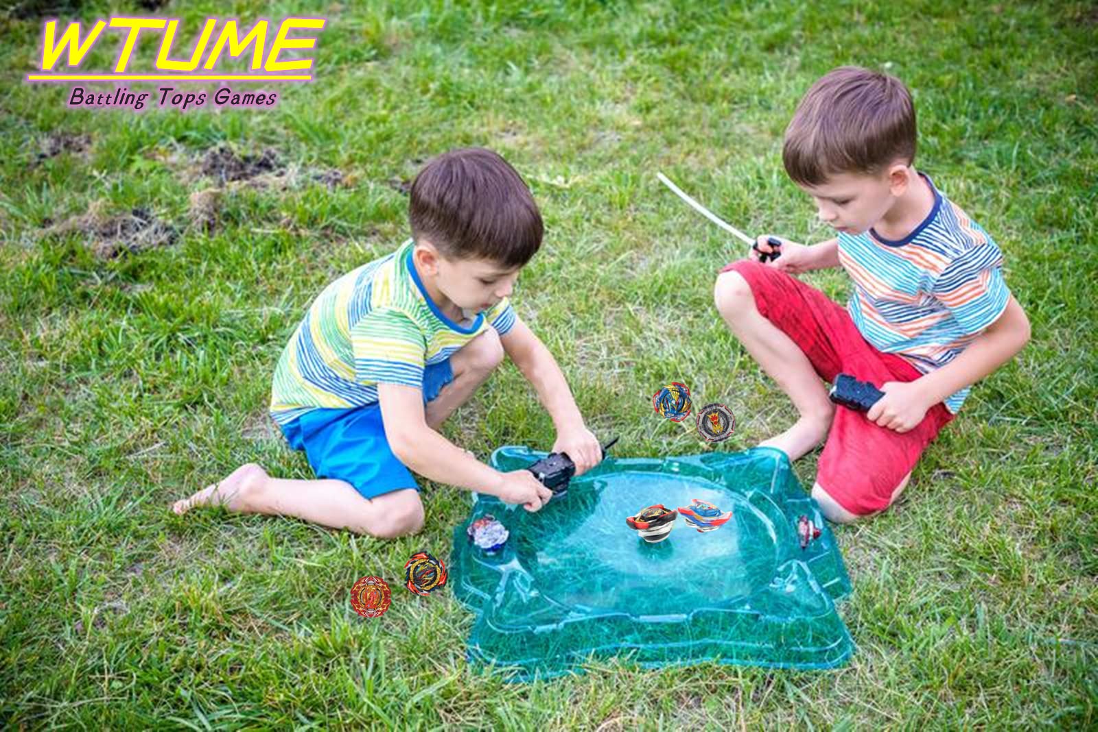 WTUME B-193 Ultimate Valkyrie 4-Piece Bey Battling Gyro Tops Set, Battle Burst Tops with Dangerous Belial Greatest Raphael Prominence Phoenix, Kids Boys Birthday Party Gift Idea