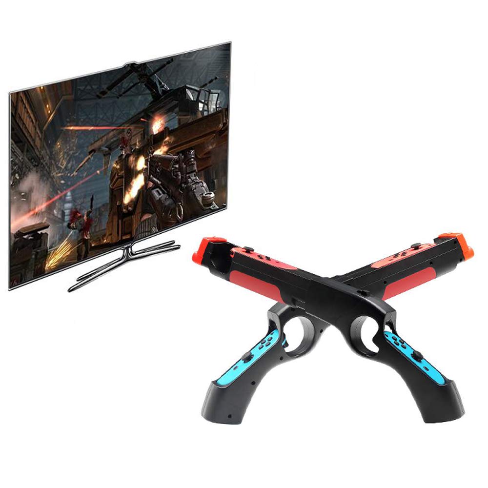 VAKABOX Gaming Somatosensory Shooting Stand Gun Handle Grip for N-Switch Joy-con, Kinect Sensor Game