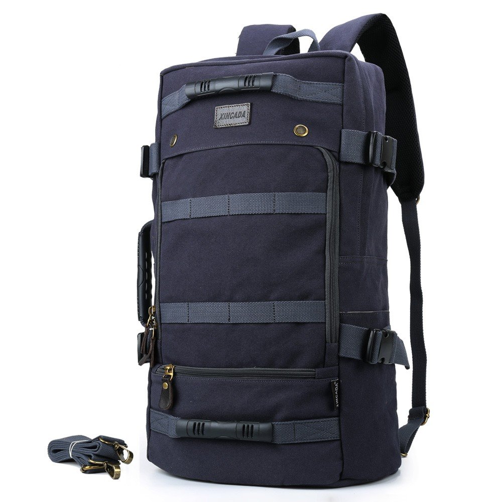 XINCADA Travel Backpack Canvas Backpacks Hiking Daypacks Vintage Rucksack Outdoor Camping