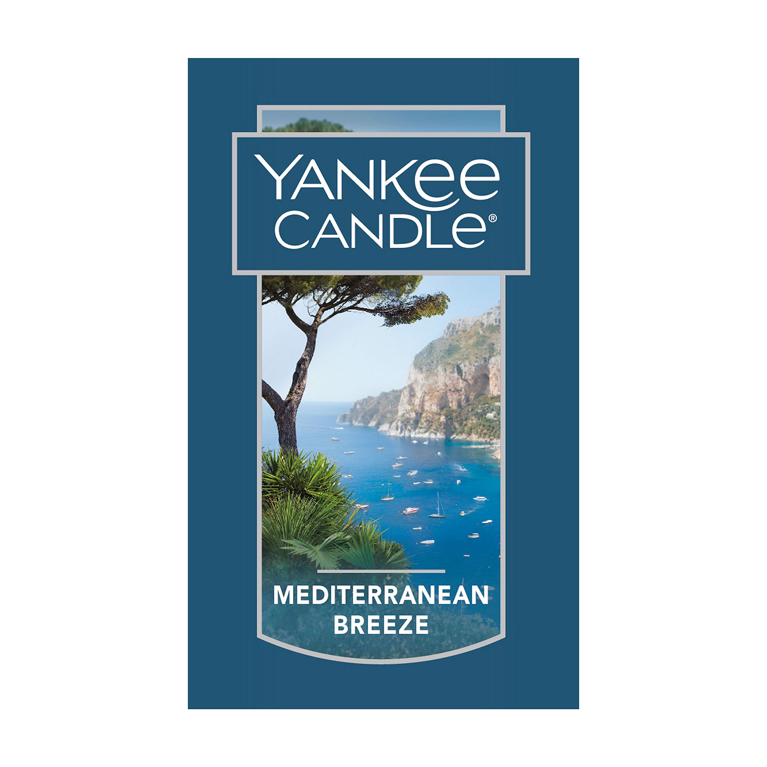Yankee Candle Mediterranean Breeze Scented, Classic 22oz, Large Jar Single Wick Candle, Over 110 Hours of Burn Time, Paraffin-Grade Wax