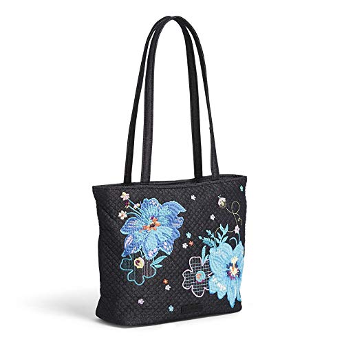 Vera Bradley Women's Denim Small Vera Tote Bag, Denim Navy, One Size