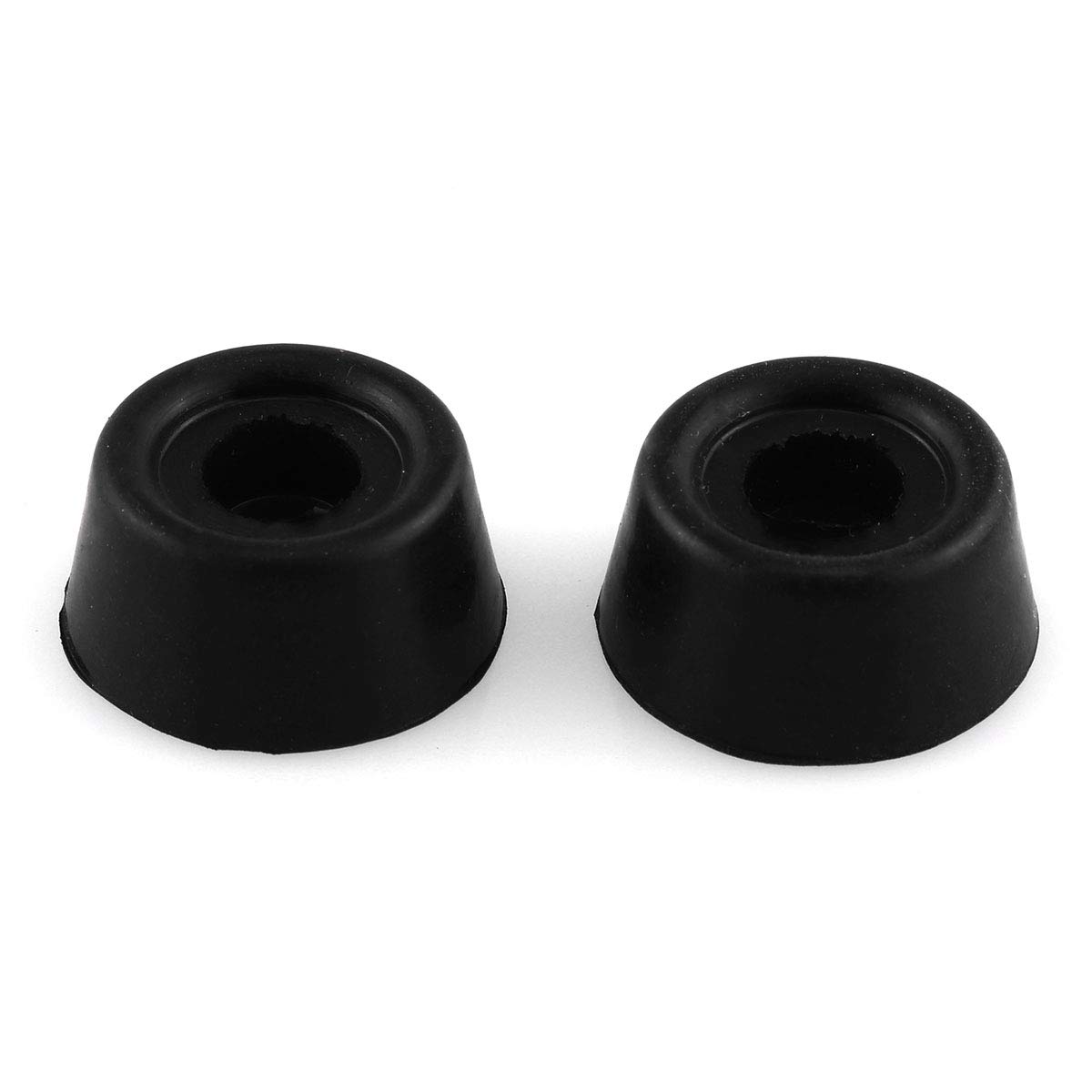 ZRM&E 4pcs Black Pool Billiard Snooker Table Stick Screw-on Rubber Cue Bumpers Protective Protector
