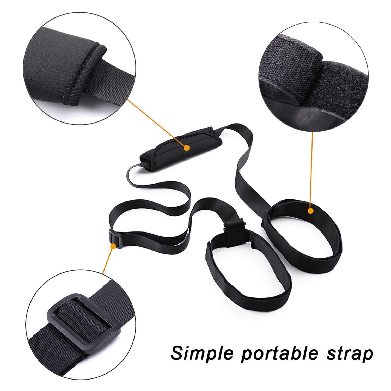 XccMe 2 Pack Adjustable Kick Scooter Shoulder Strap Kick Scooter Carrying Strap Universal Folding Chair Strap- No Further Damage to Your Back! (Chair Not Included, No Scooter)