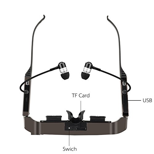 Vision 800 3D Video Glasses - Android 4.4, Side By Side Video, 5MP Camera, 1080p Support, Bluetooth, Wi-Fi
