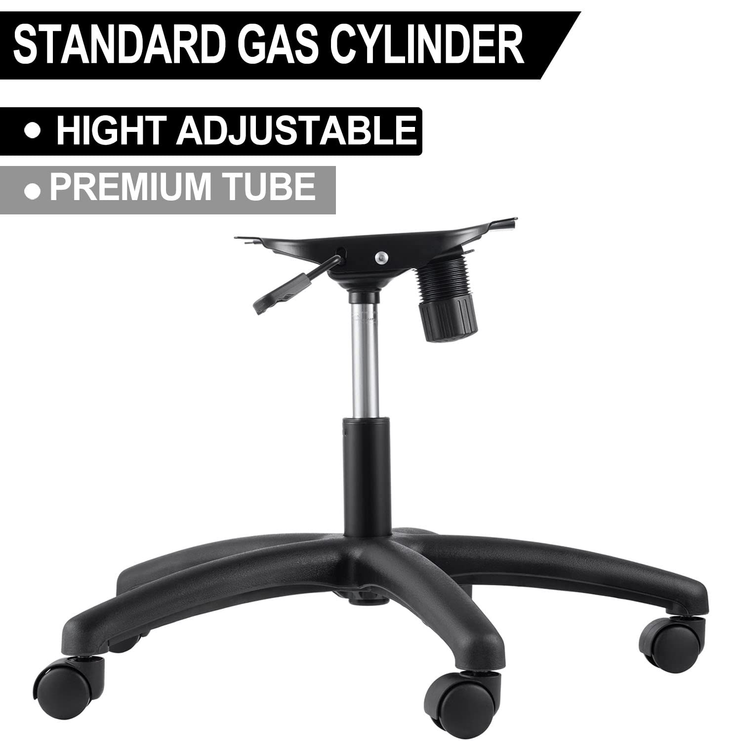 Topdeep 28" Swivel Chair Base Replacement, Office Chair Base, 350 Pounds Heavy Duty Gaming Chair Replacement Base with Bottom Plate Stand Cylinder and Casters