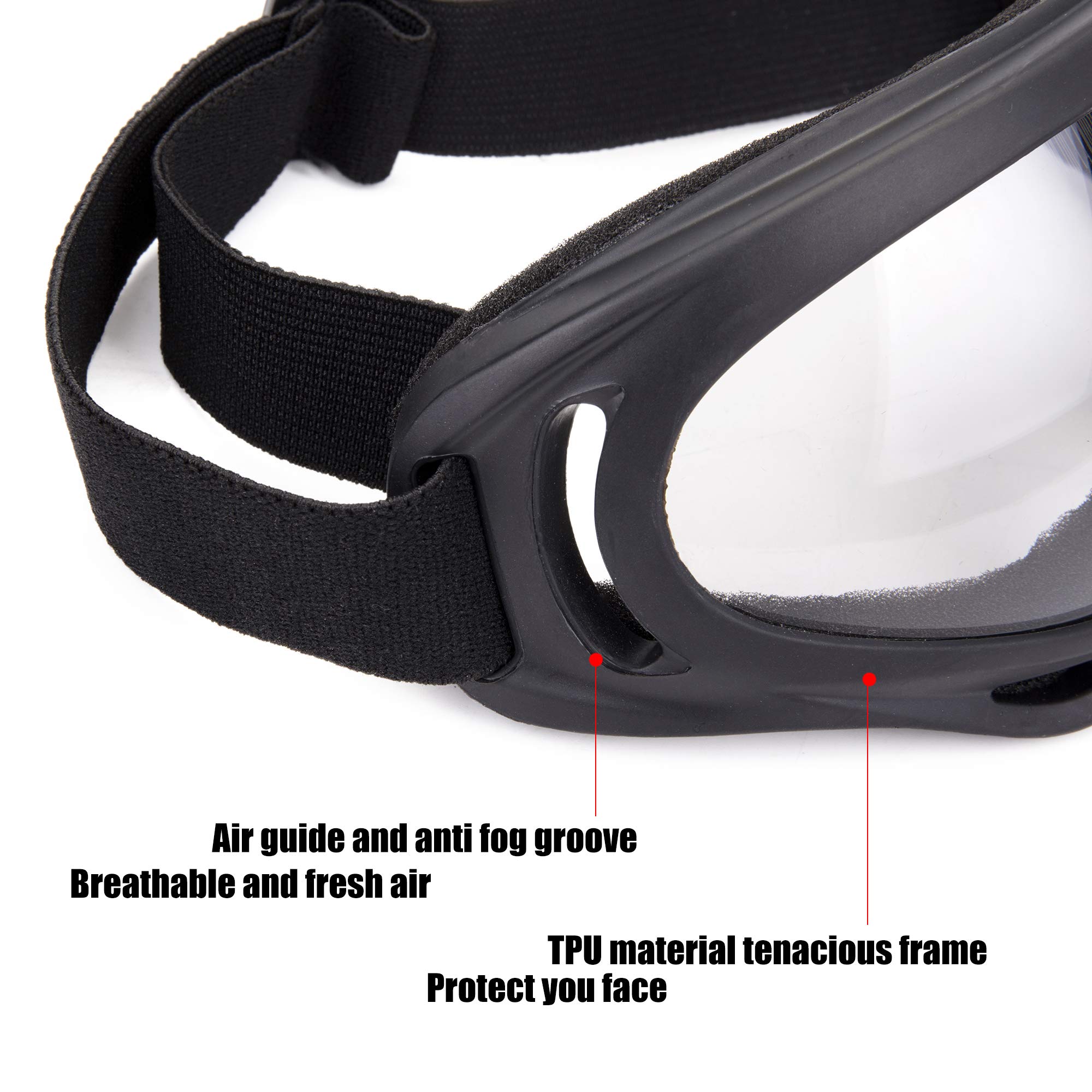 Ski Goggles, Snowboard Glasse, Anti-Fog for Skiing Motorcycle Bicycle Climbing