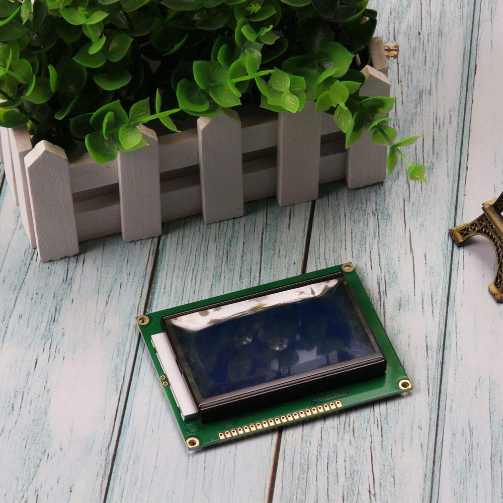 Ximimark 1PCS 5V 12864 LCD Display Module 128x64 Dots Graphic Matrix LCD Blue Backlight