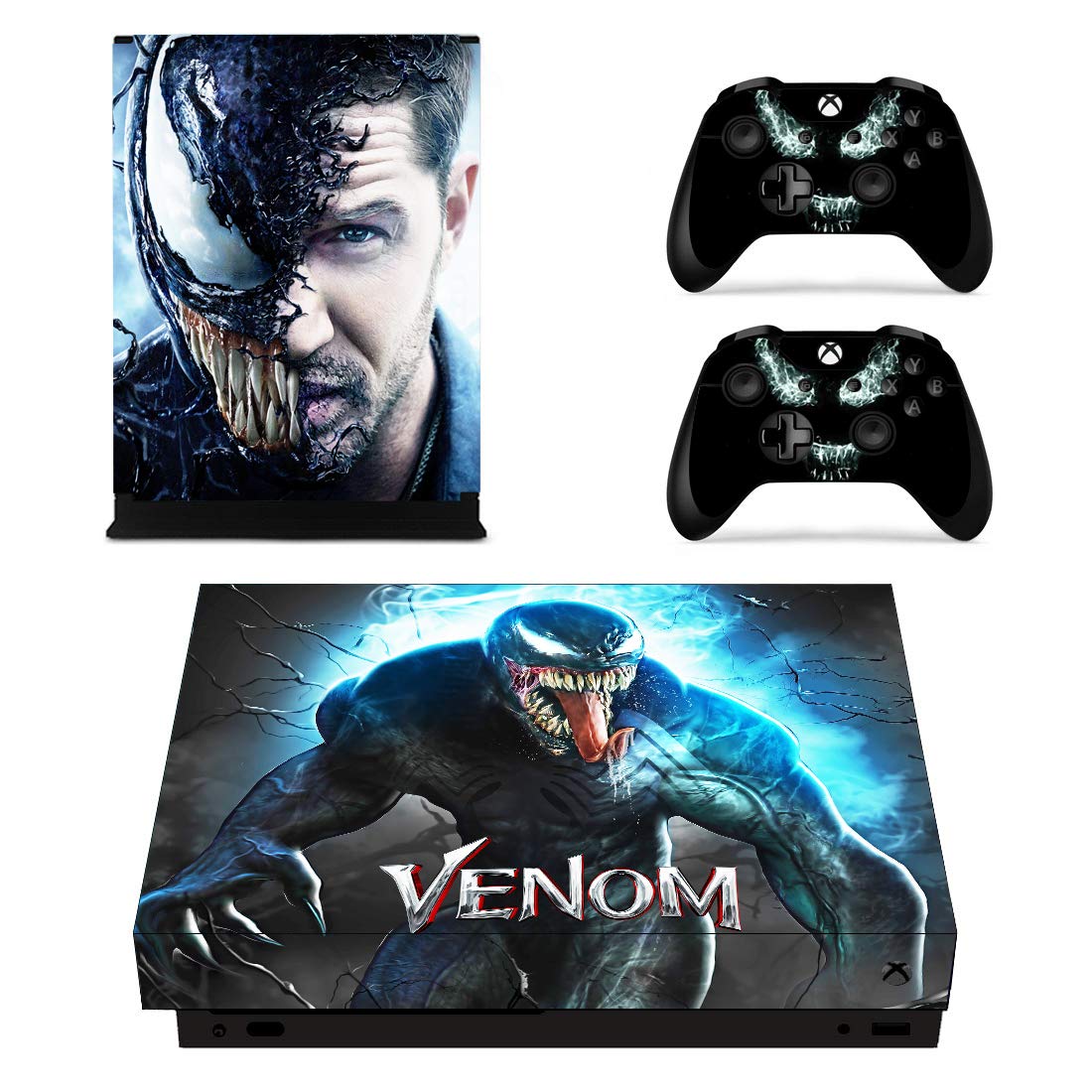 Vanknight Vinyl Decal Skin Stickers Wrap Cover Horror for Xbox One X XBX Console Controllers Alien