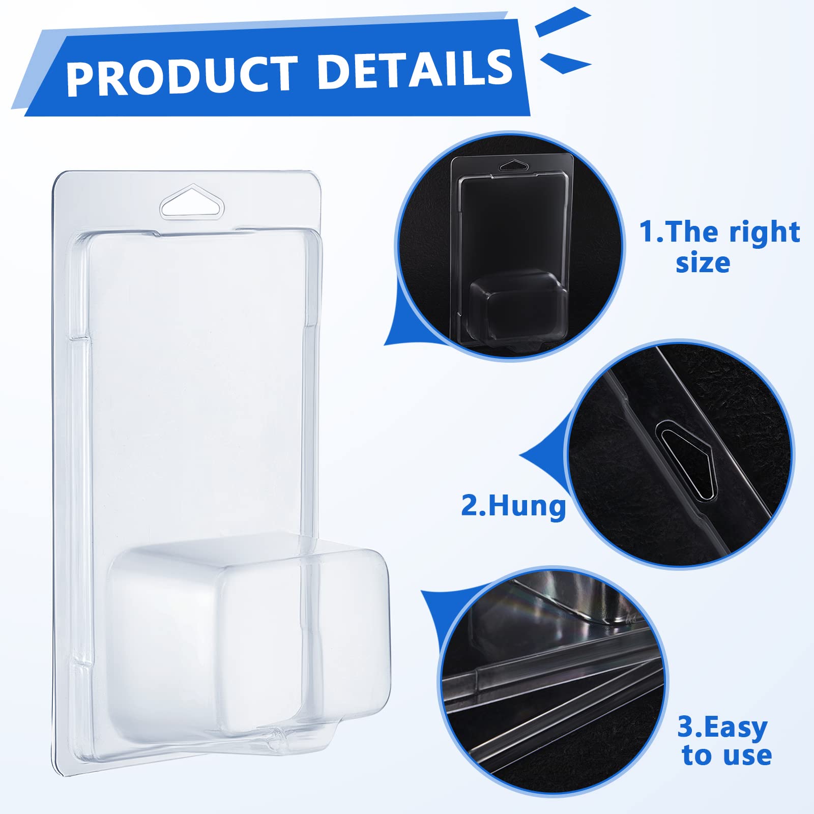 Tatuo 12 Pieces Protector Case Compatible with Hot Wheels Protector Packs for Display Storage, 6.5" x 4.25"