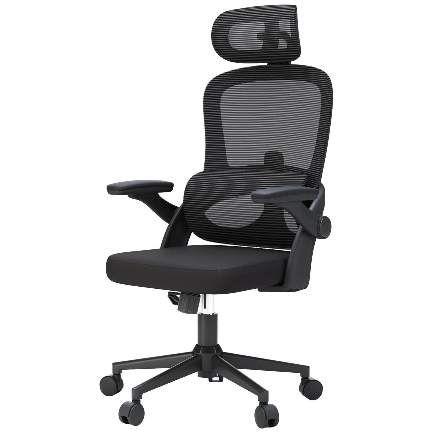 SIHOO M102C Ergonomic Mesh Office Chair, High Back Desk Chair with 3D Armrests, Up&Down Lumbar Support, Swivel Computer Task Chair with Adjustable 2D Headrest, Tilt Function red