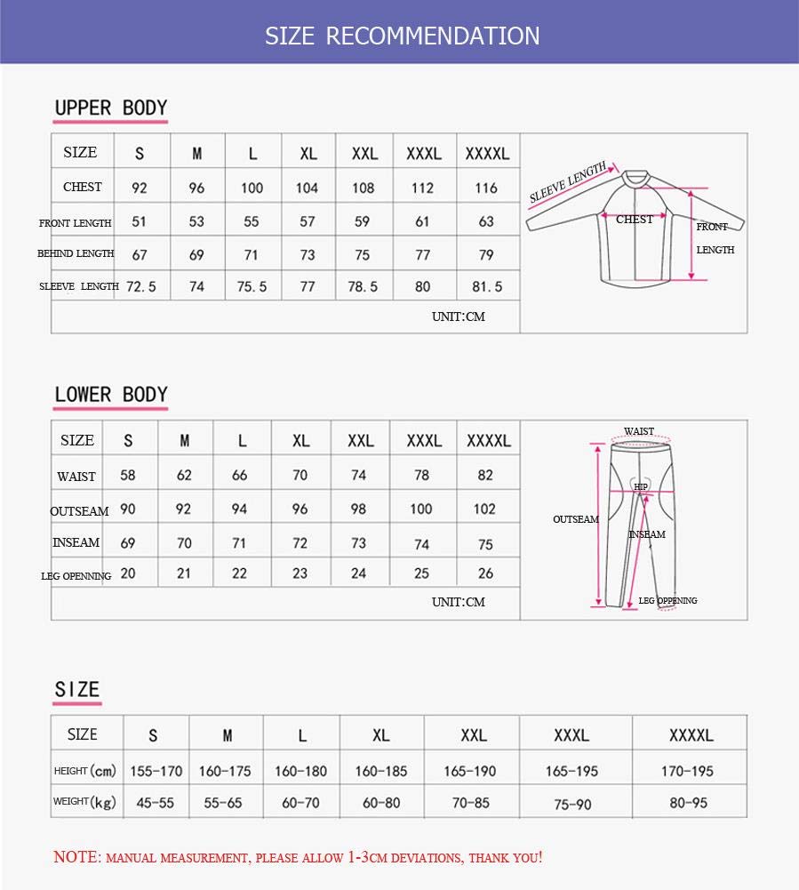 Womens Cycling Jersey Set Long Sleeve Breathable 3D Gel Padded Pants Full Zip Riding Wear UV Protection (style4, S)