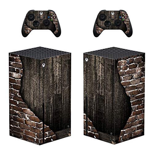 X-box-Series-X Skin Set Vinyl Decal Skin Stickers Protective for X-box-Series-X Console Kinect 2 Controllers - Paysage Color (only fit X-box-Series-X )
