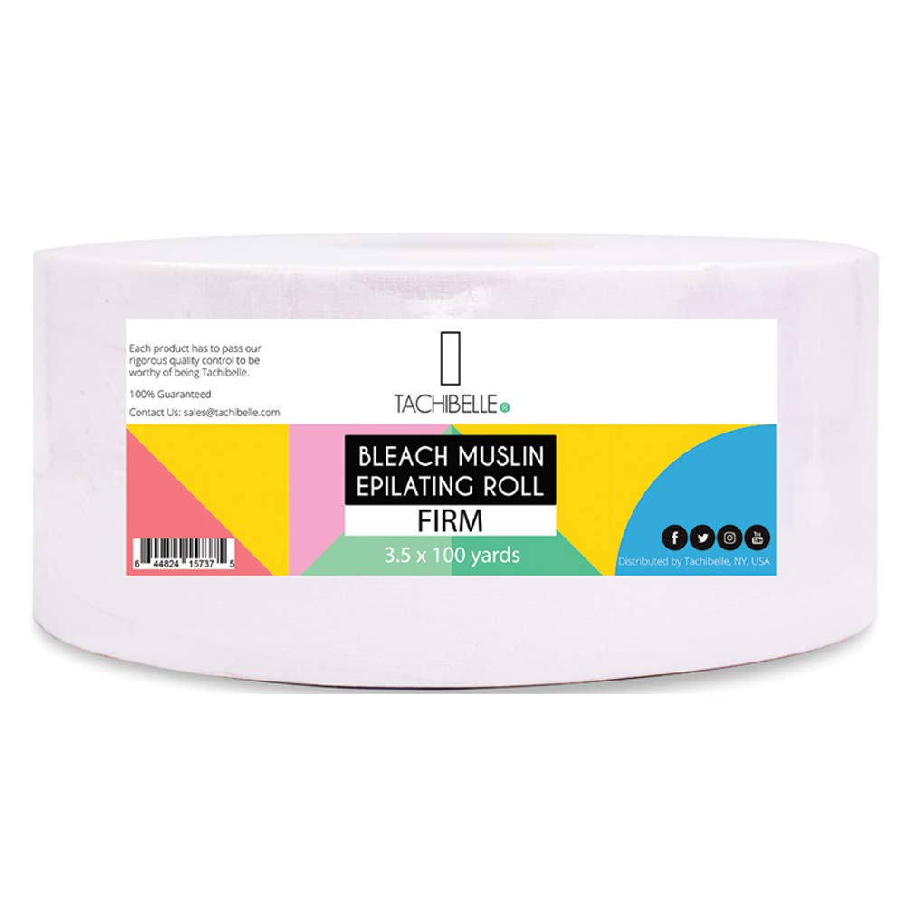 Tachibelle Muslin Epilating Waxing Roll x 100 yards SOFT Durable and Will Not Tear (100 Yard FIRM)