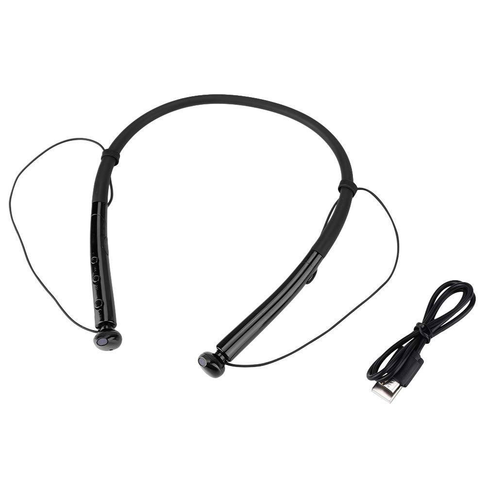Wireless Headset,Tangxi HBQ Q14 IPX4 Waterproof Headset Bluetooth V4.2& EDR HD Stereo Headphones with Magnetic Lock Bluetooth Earphone Noise Canceling For Mobile Phone, Sport (Black)