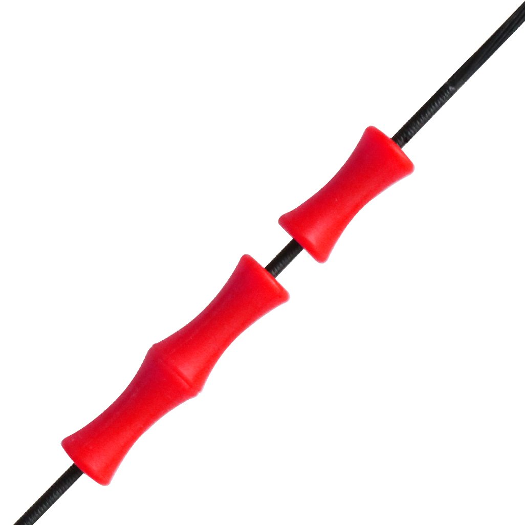 WOARCHERY Archery Bowstring Quickshot Guard Finger Saver(Pack of 2 Set) (Red)