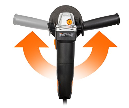 WEN 944 7-Amp Angle Grinder, 4-1/2", Grey,black,orange