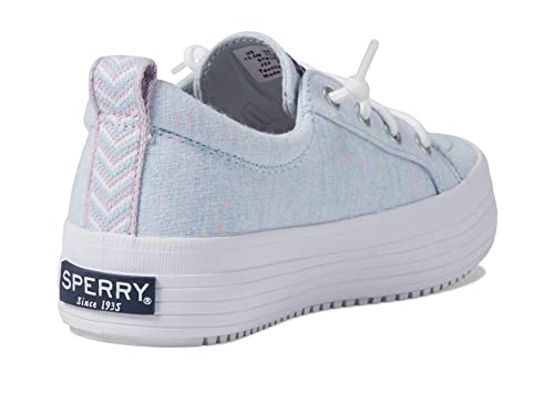 Sperry Crest Vibe Platform Sneaker, Blue, 3.5 US Unisex Big Kid