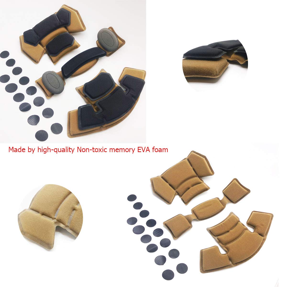 Tactical Airsoft Helmet Pads FMA Internal Foam Protective Cushion Accessories Liner System for Fast MT MICH IBH AF ACH Outdoor Paintball Helmet
