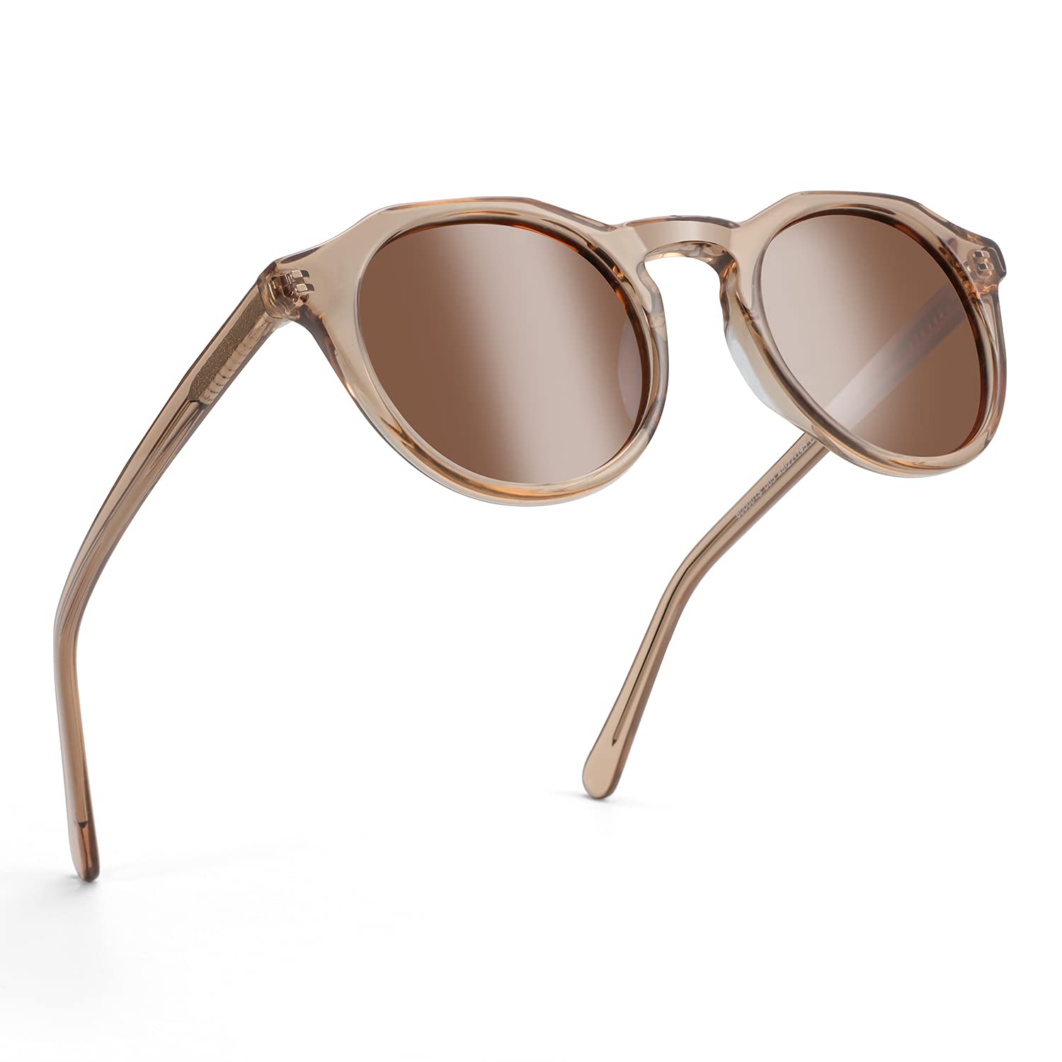 ZENOTTIC Vintage Round Polarized Sunglasses for Men Women UV400 Protection Retro Sun Glasses