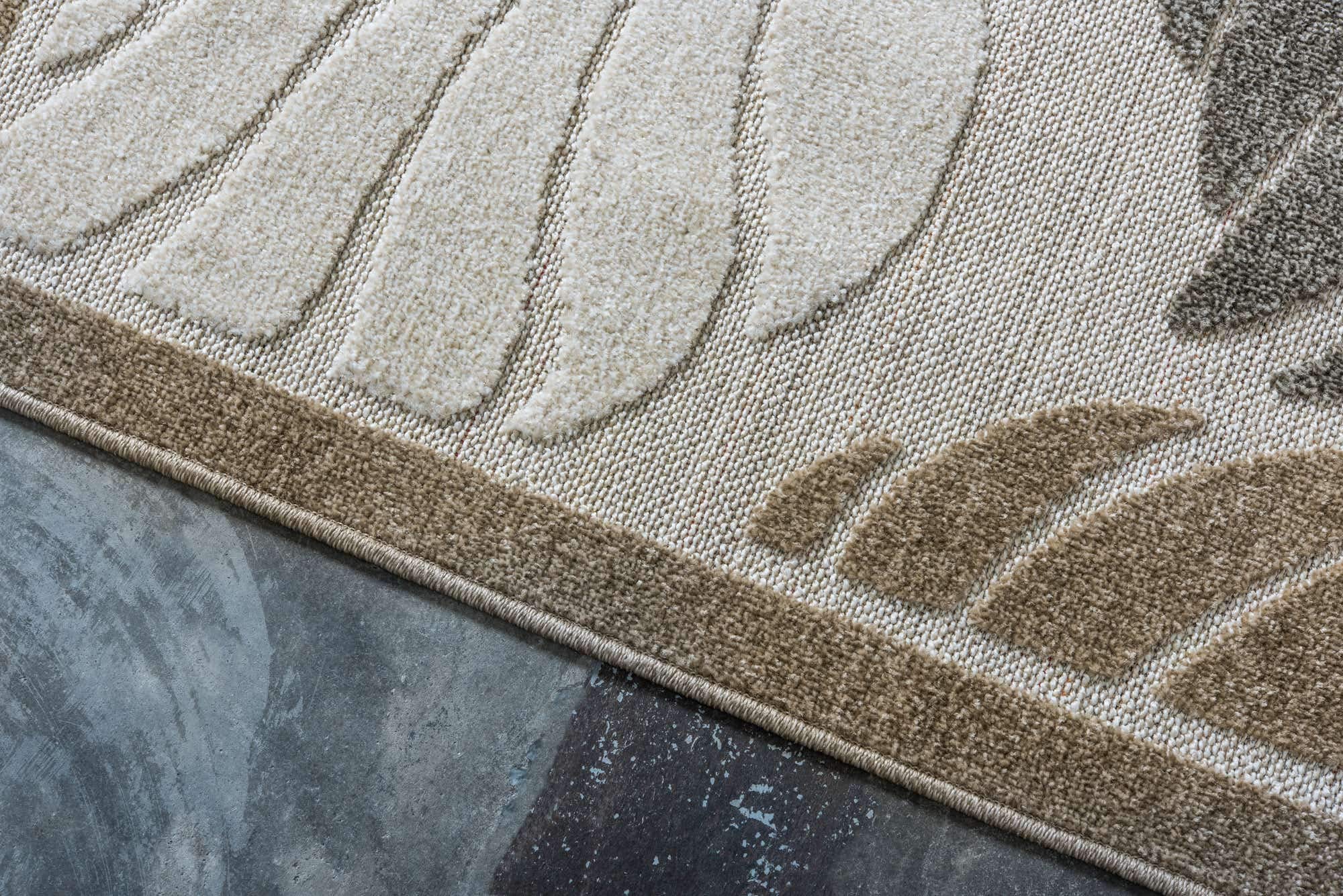 Unique Loom Outdoor Botanical Collection Area Rug - Augusta (7' 1" x 10' Rectangle, Beige/ Ivory)