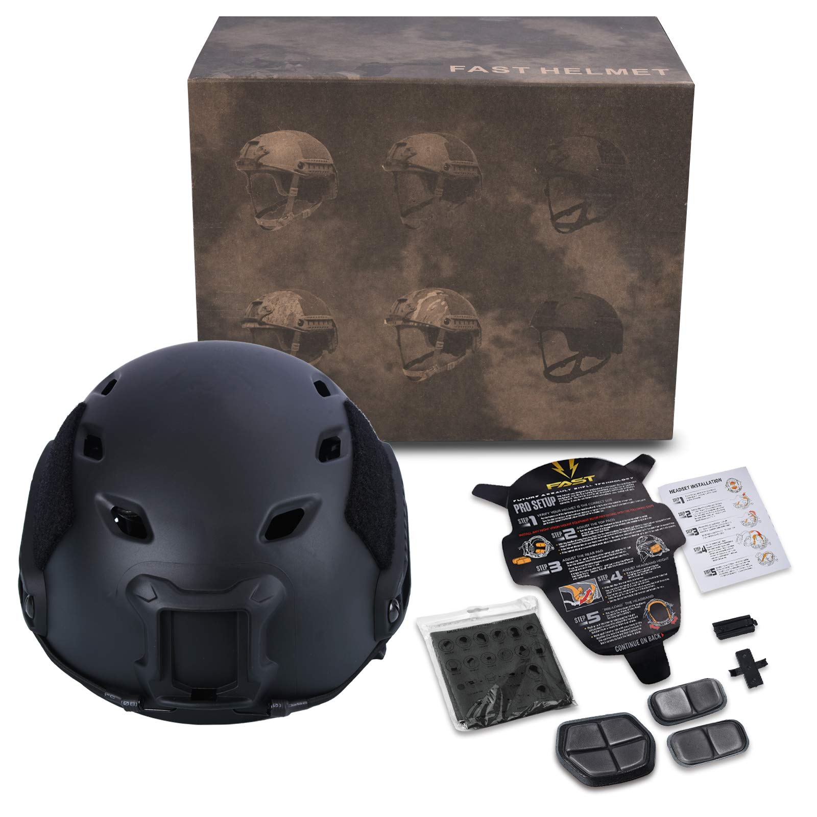 Tongcamo Helmet Bump Helmet Fast BJ Tape for Men Multicam Sports Hunting Shooting