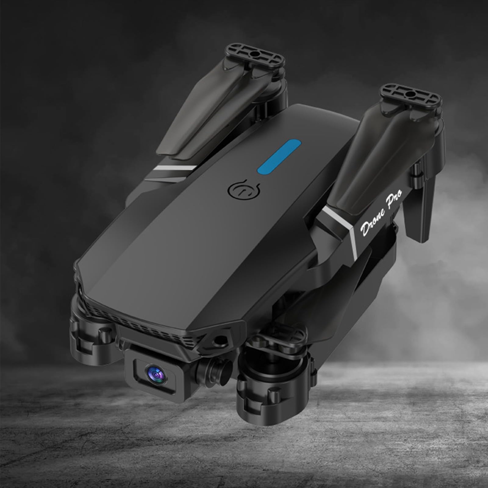 WiFi FPV Drone With 4K HD Camera Altitude Hold Mode Foldable RC Drone Quadcopter Circle Fly With Altitude Hold Headless Mode Start Speed Adjustment (Black)